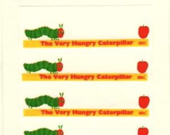 Caterpillar name tag | Etsy