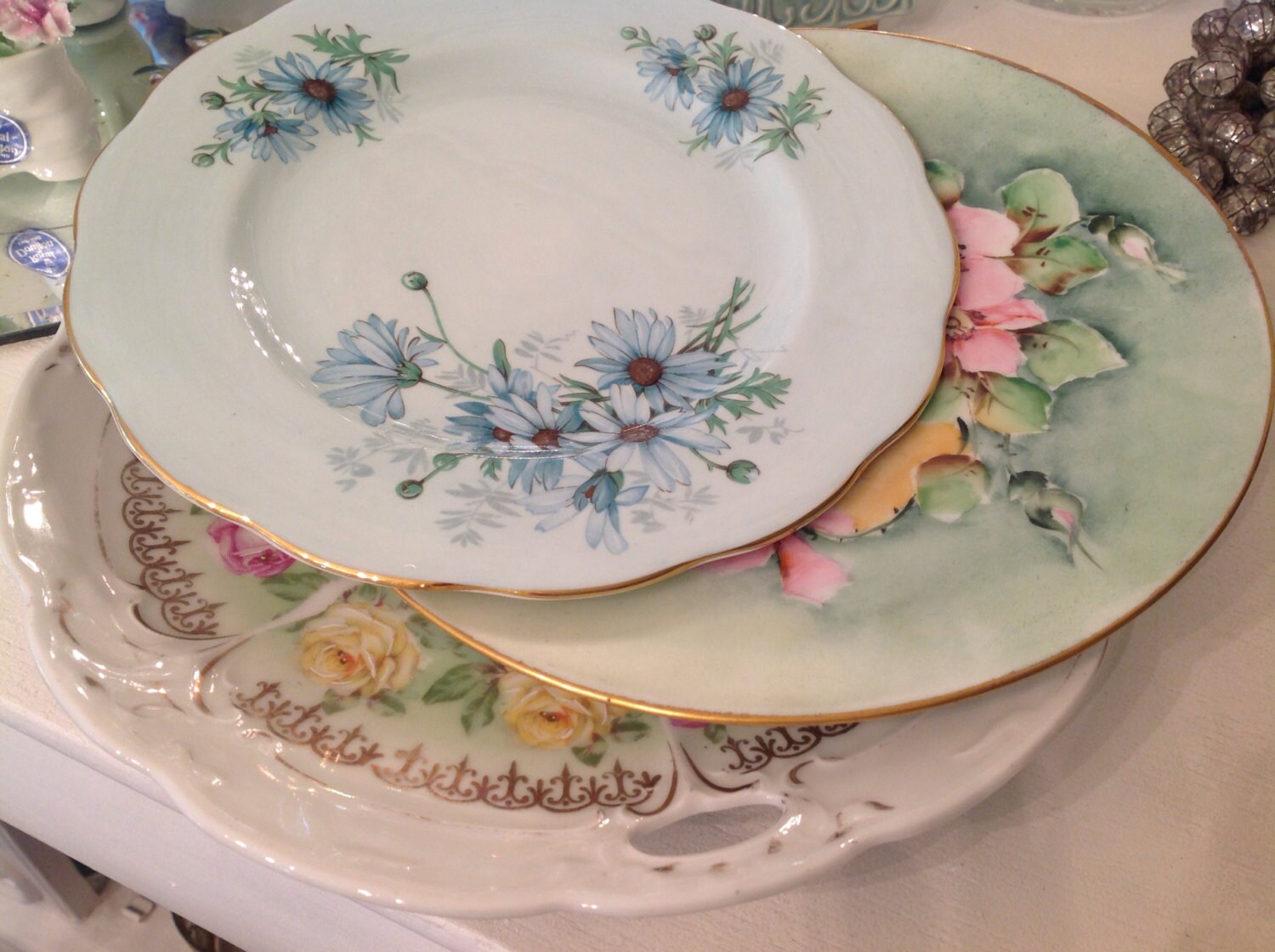 Beautiful Collection Mixed Pattern Plates Floral Royal Albert Hand ...