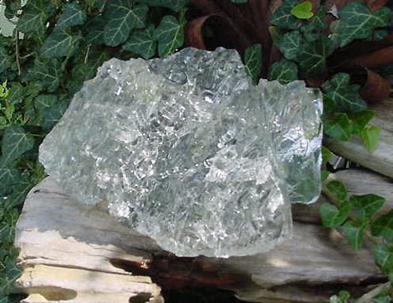 Clear Slag Glass Art Glass Aquarium Garden Supply