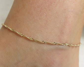 Dainty anklet | Etsy