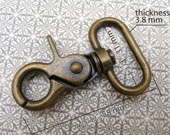 Brass swivel snap | Etsy