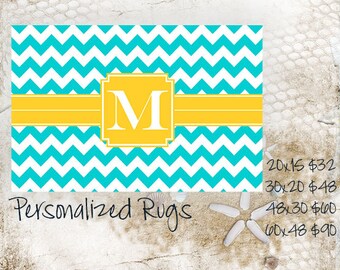 Popular items for monogram rug on Etsy
