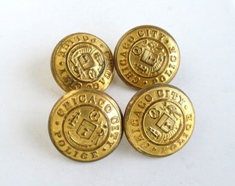 Popular items for police buttons on Etsy