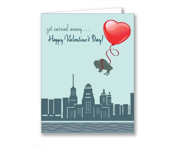 Buffalo Valentine's Day Card