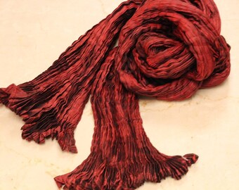 Popular items for blood red scarf on Etsy