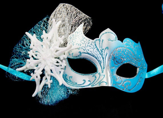 Snowflake Masquerade Masks 235 Mask Party Snowflake Stock Photos