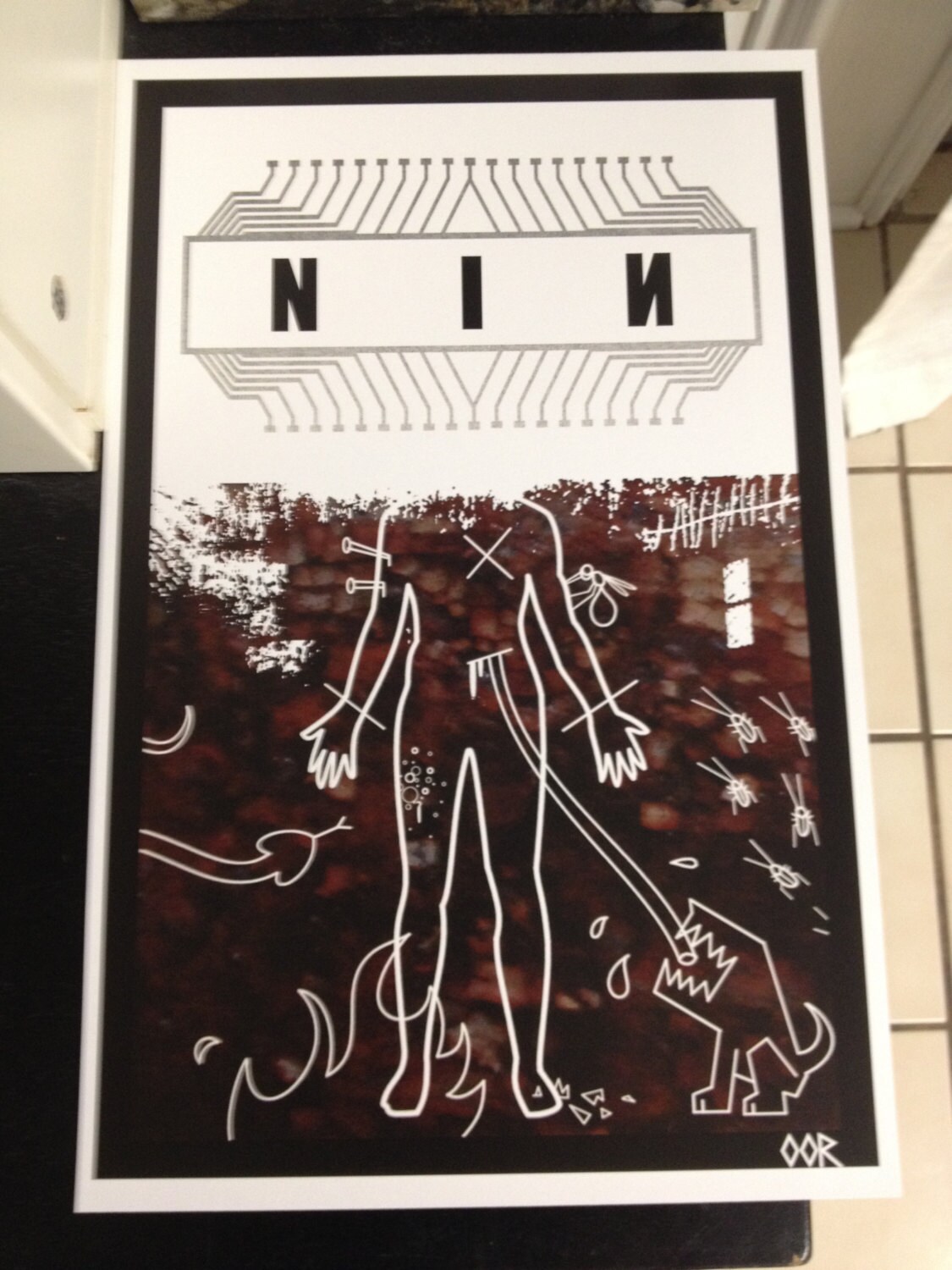 Nine Inch Nails band poster print