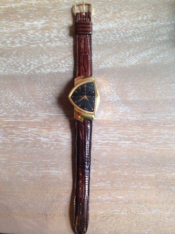 Vintage Hamilton Ventura Quartz Watch Gold Plated