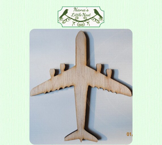 Airplane/Jet Wood Cut Out Laser Cut