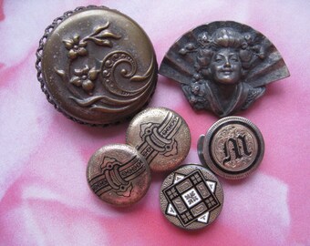 Unique victorian button related items | Etsy