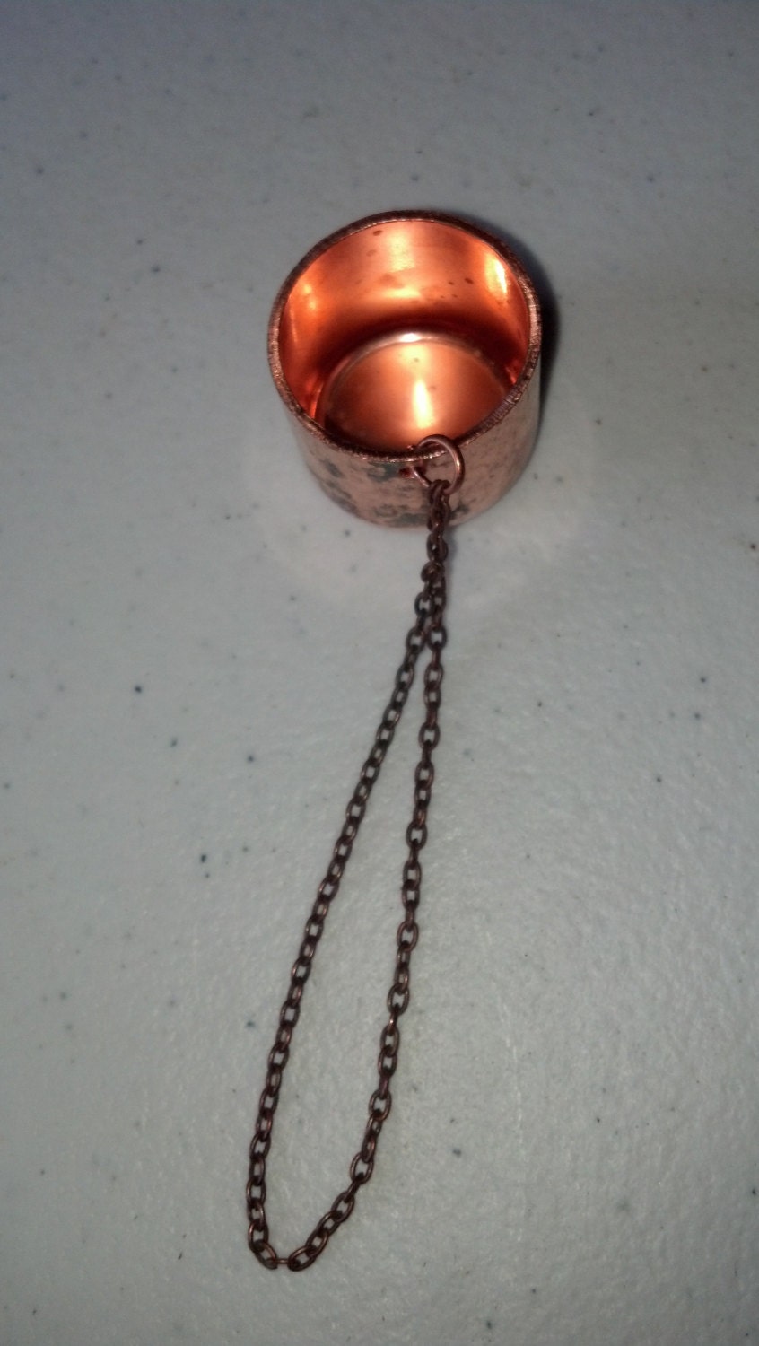 Copper Tiki Torch Cap Snuffer 4 caps