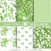Green Digital Paper Green Digital Paper Pack Green Roses