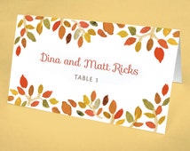 Popular items for autumn place cards on Etsy