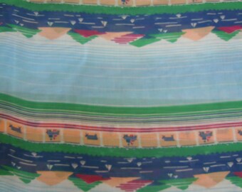 Border print fabric | Etsy