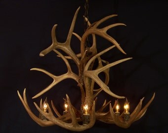 Legend Antler Designs Cascade Antler Chandelier by legendantlers