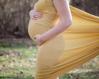 Maternity Wrap in sheer purple photography prop