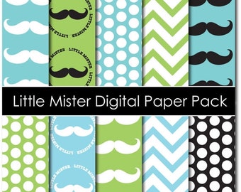 10% OFF Little Mister Digital Paper Pack of 10