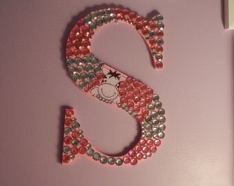 Popular items for bling initial on Etsy