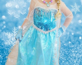 Elsa dress elsa inspired girls dress frozen dress ice queen dress ...