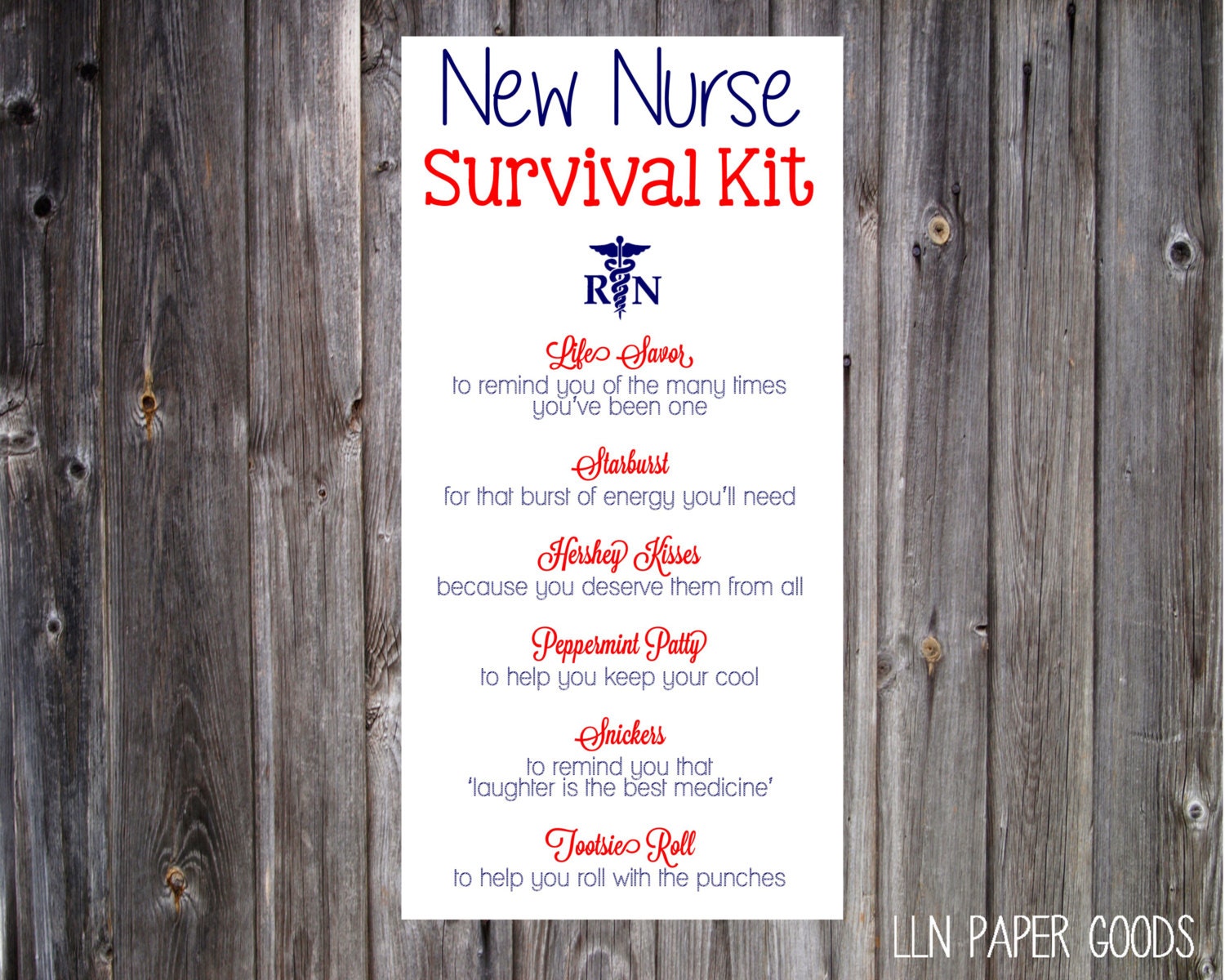 Nurse Survival Kit Free Printable