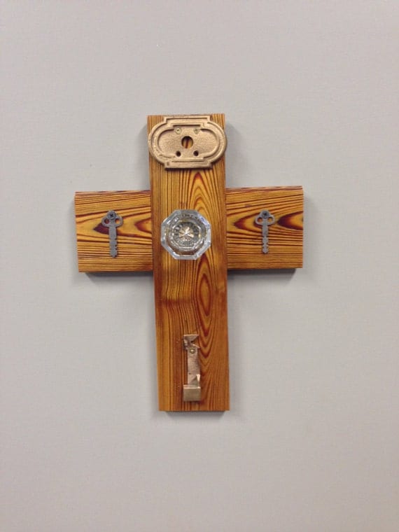 Antique Vintage Wooden Wall Cross