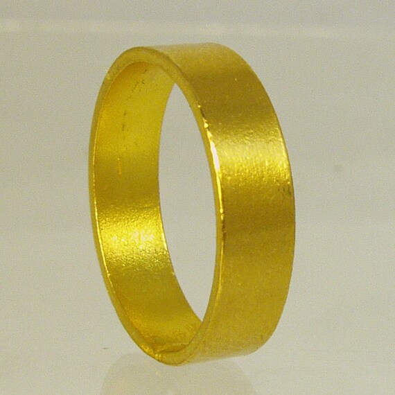 Pure Solid gold wedding band 24 Karat solid gold ring100%