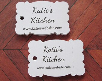 Fancy Edge Swing Tags, Hang Tags, Product Tags : 50 Custom Printed Tags