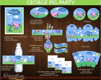 Popular items for george pig birthday on Etsy