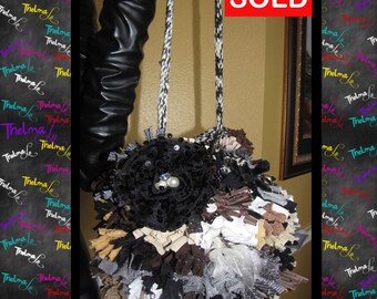 Crazy Fringe BagFunky fringe PurseCustom made handbagWild