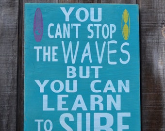 Coastal Home Teens Beach Decor Surf Decor Surfing Sign Surfer Coastal ...