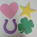 48 Lucky Charm Door Decorations 8 different shapes
