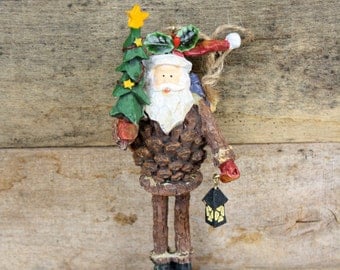 Popular items for pine cone santa on Etsy