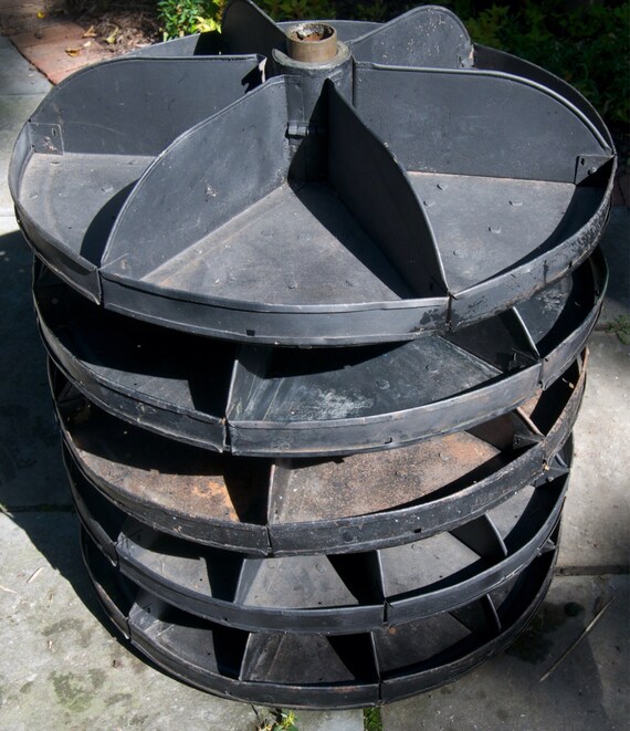 Items similar to Industrial Rotating Metal Parts Bin on Etsy