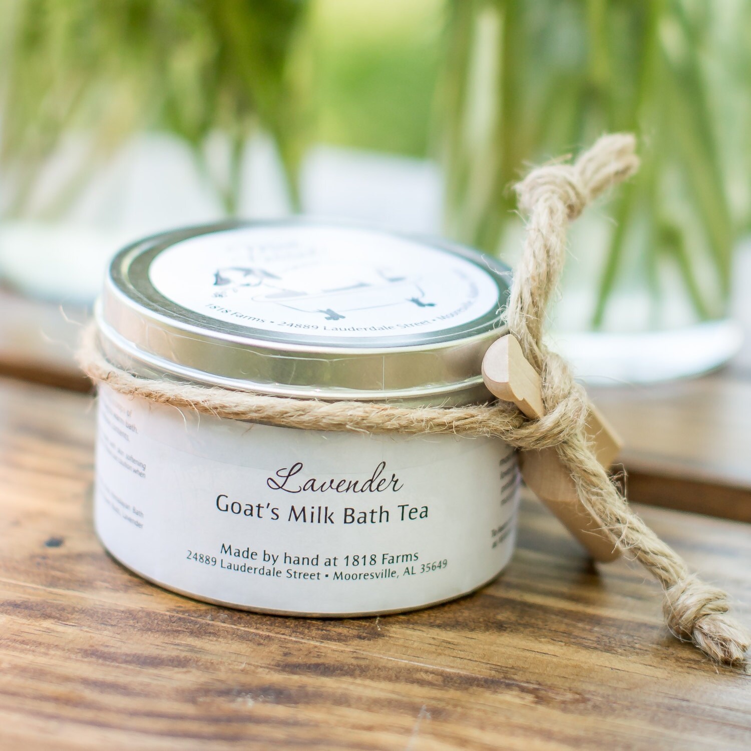 Lavender Goat's Milk Bath Tea Tin 1818 Farms All by 1818Farms