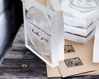 Custom 2 x 2 Inch Stamp - Custom Rubber Stamp - Custom Wedding Stamp ...