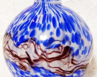 Splatter glass vase | Etsy