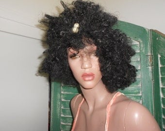 Short black wig | Etsy