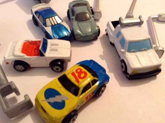 Vintage Original Micro Machine Mini Cars And Accessories Set