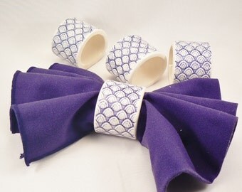 Pottery napkin rings | Etsy