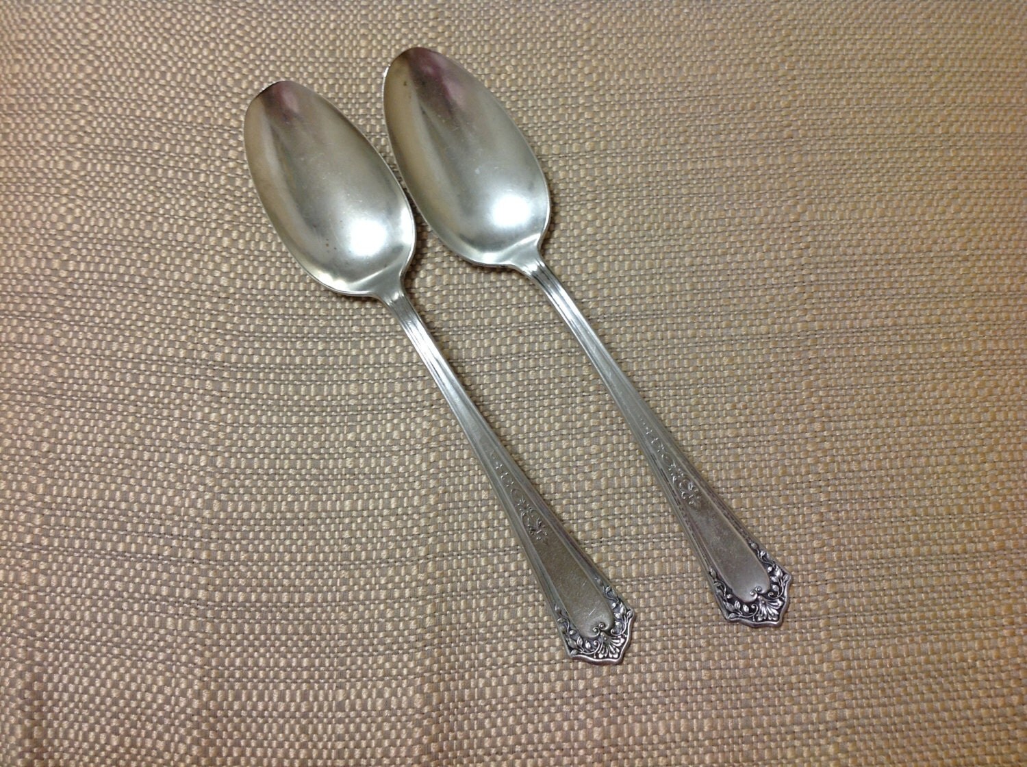 Antique CONTINENTAL SILVER 1886 THREE Serving Tablespoon 8 1/4″ – Haute ...