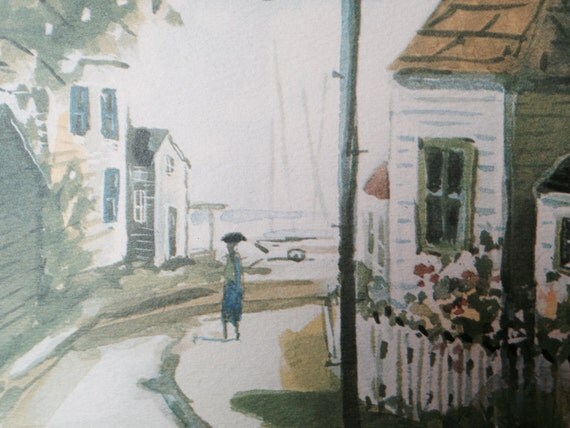 1951 Art Print Set by G.L. Grove Shadowy Elms and