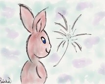 Popular items for whimsical rabbit on Etsy