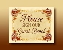 Unique guest bench sign related items | Etsy