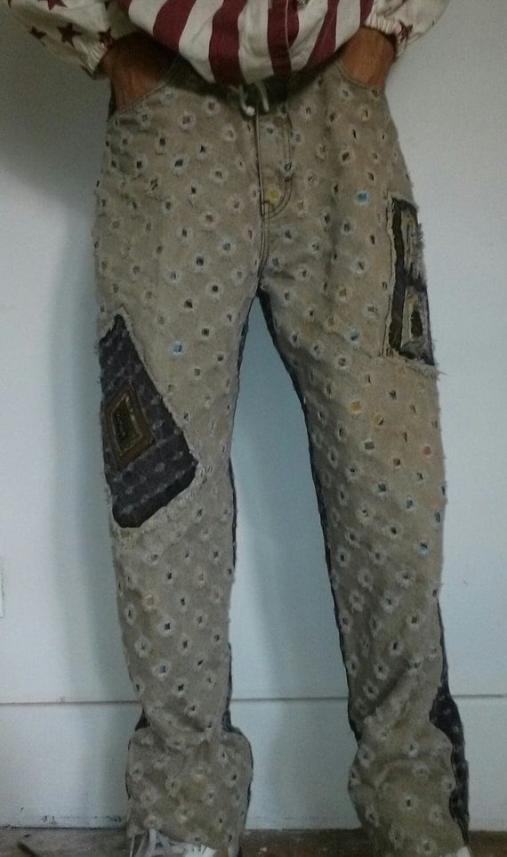 major damage distressed jeans