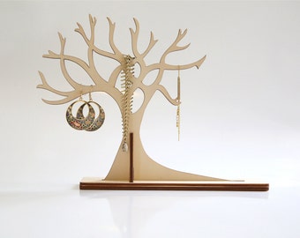 Wooden Jewellery Tree | Wooden Jewellery Organiser