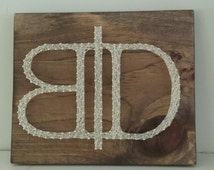 Popular items for monogram string art on Etsy