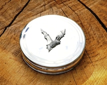 Long Eared Bat Trinket Jewelry Box English Pewter Ladies Gift