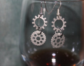 Popular items for gear earrings on Etsy