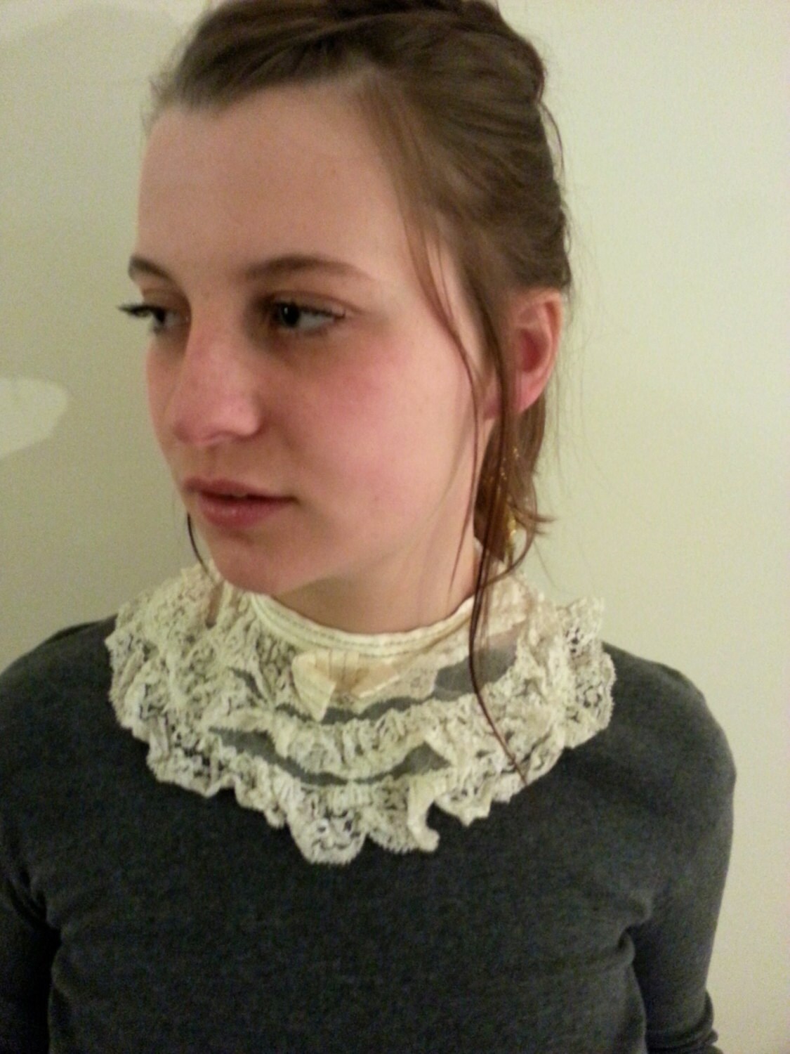 1900-1920 Delicate Edwardian Antique Lace Collar – Haute Juice
