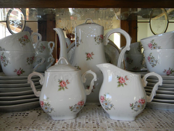 Princess House Rose Garden 29 Piece Tea Set